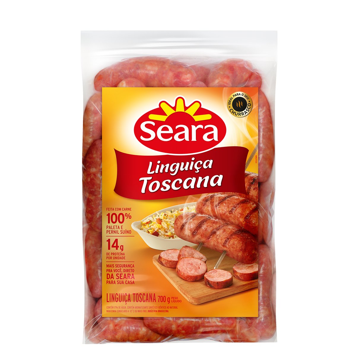 Linguiça Toscana SEARA Pacote 700g | Clube Extra
