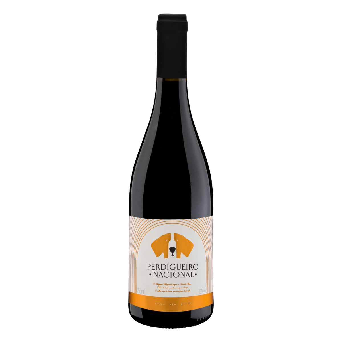 Vinho Português Tinto Meio Seco Red Perdigueiro Nacional Rouge Garrafa ...
