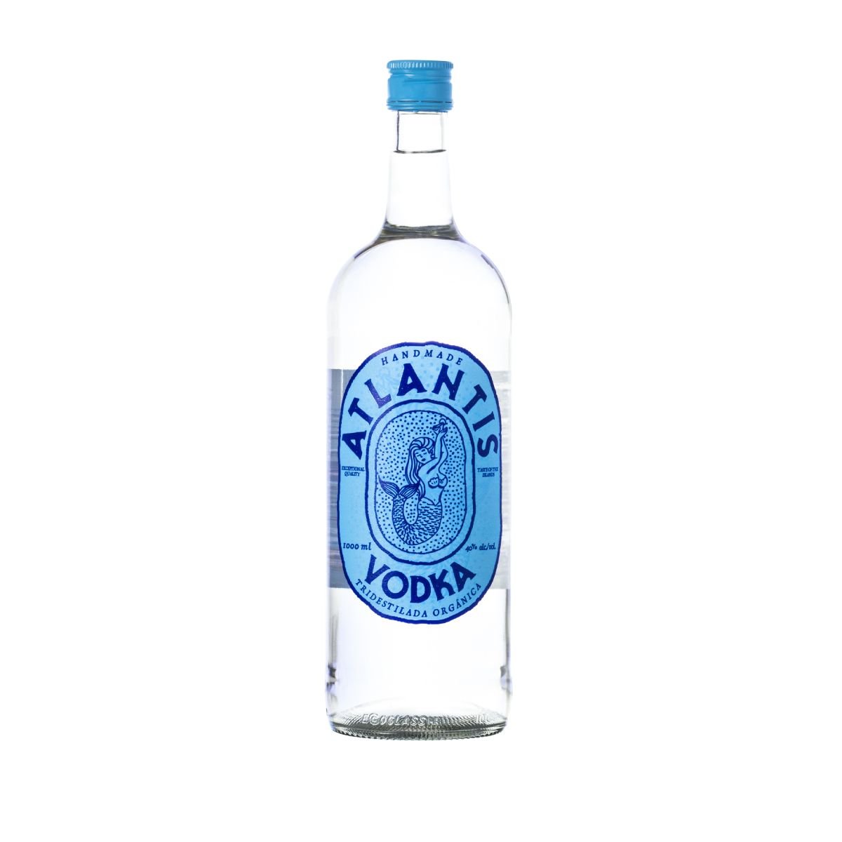 Vodka Tridestilada Orgânica Atlantis Garrafa 1000ml | Clube Extra