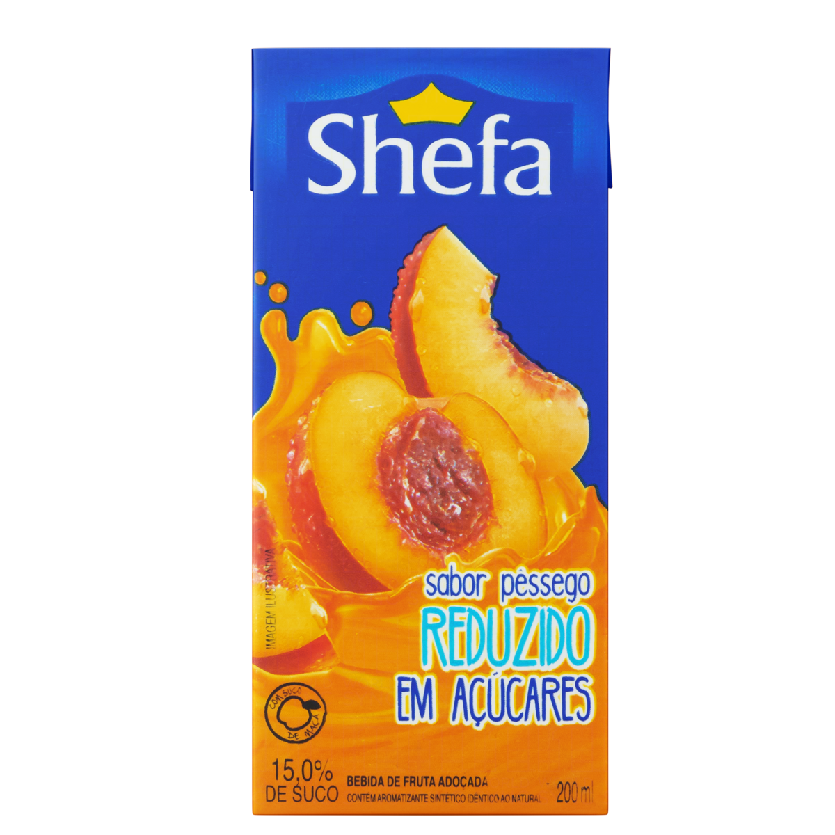 Bebida Adoçada Pêssego Shefa Caixa 200ml | Clube Extra