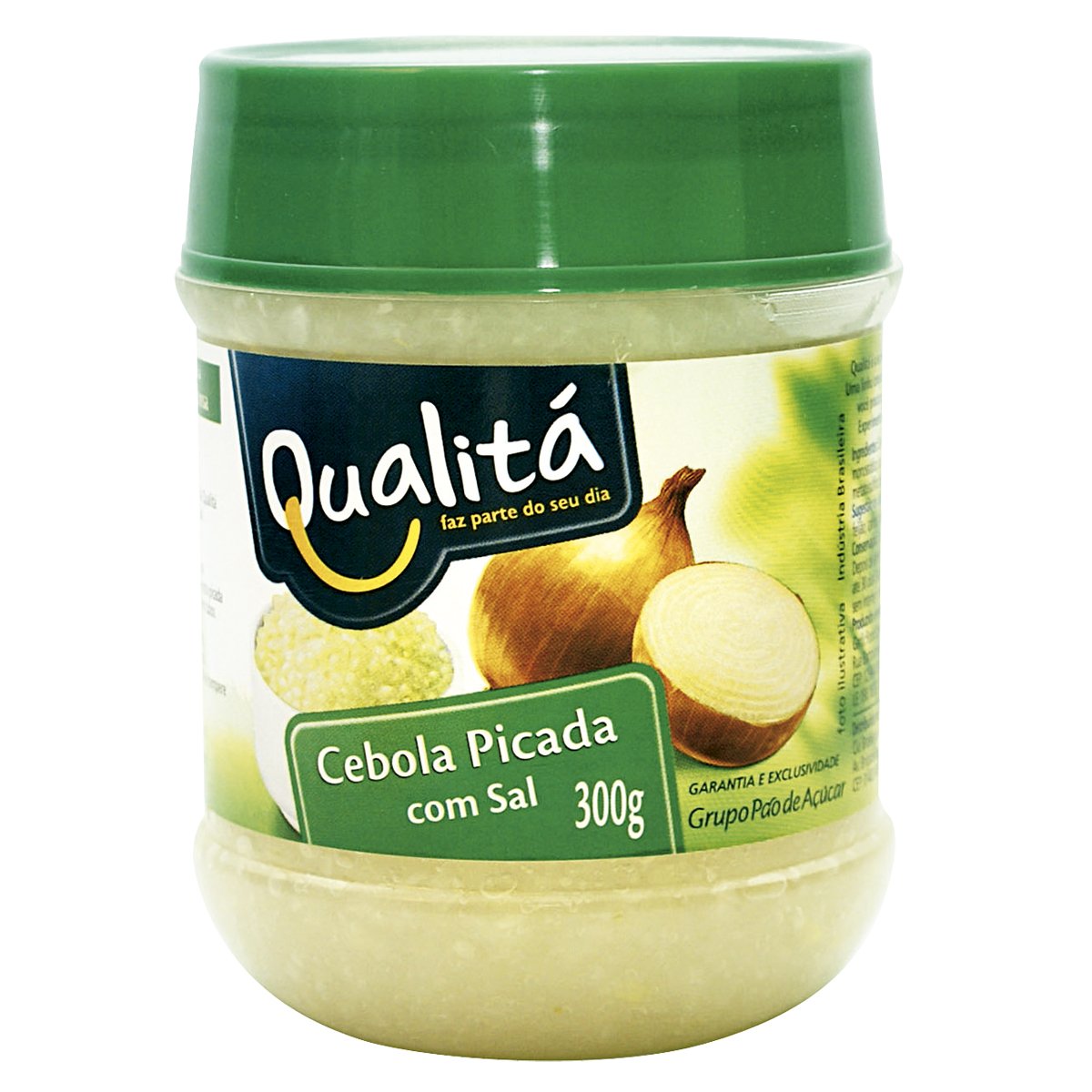 Cebola Picada com Sal QUALITÁ Pote 300g | Clube Extra