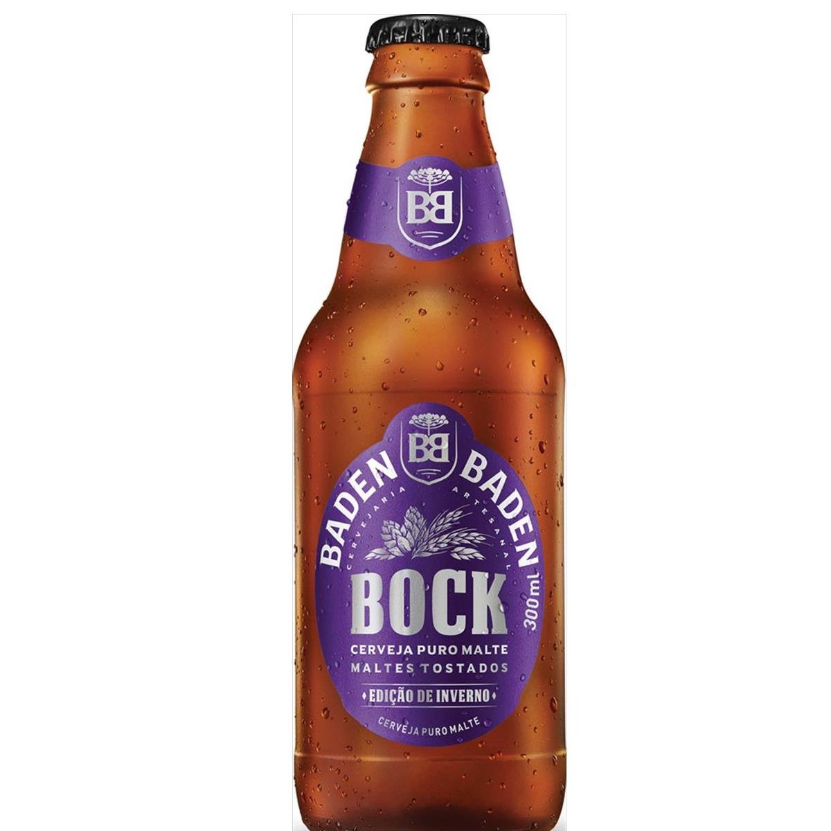 Cerveja Bock Puro Malte Baden Baden Garrafa 300ml Edição de Inverno ...