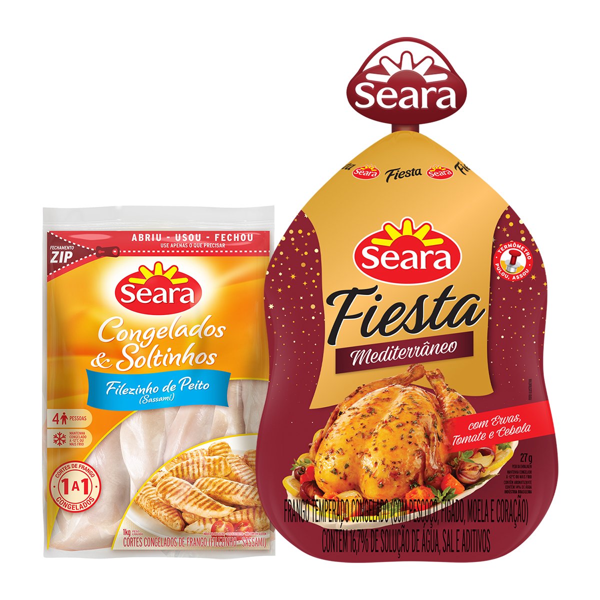 Na compra de 1 Ave Fiesta Sabor Mediterrâneo SEARA + R$0,01 leve ...