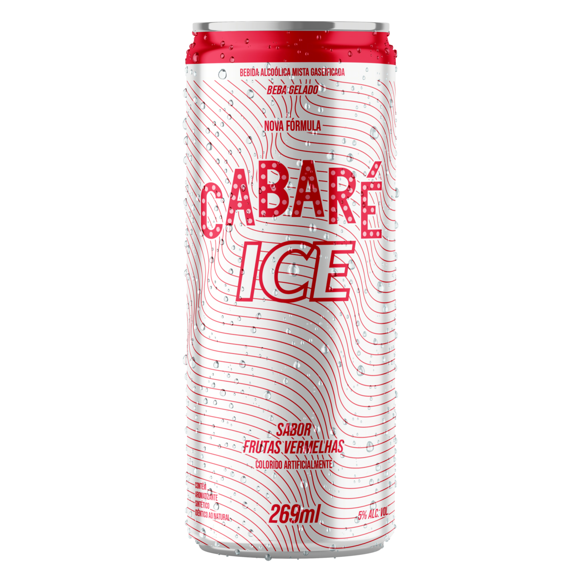 Bebida Mista Alcoólica Frutas Vermelhas Cabaré Ice Lata 269ml | Clube Extra Bebida Mista Alcoólica Frutas Vermelhas Cabaré Ice Lata 269ml | Clube Extra