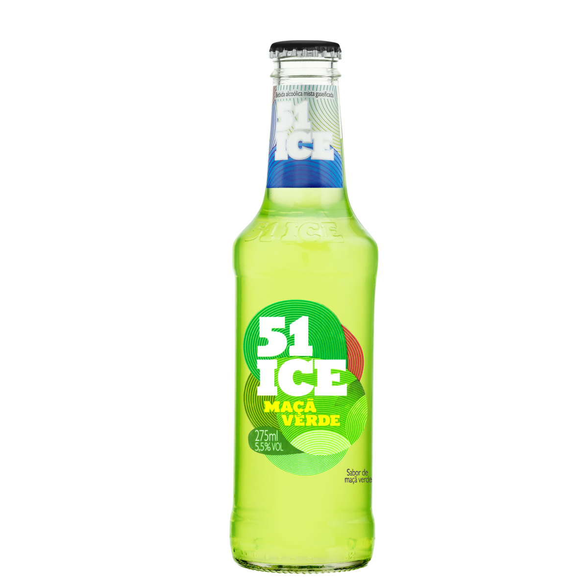 Bebida Mista Alcoólica Maçã-Verde 51 Ice Garrafa 275ml | Clube Extra