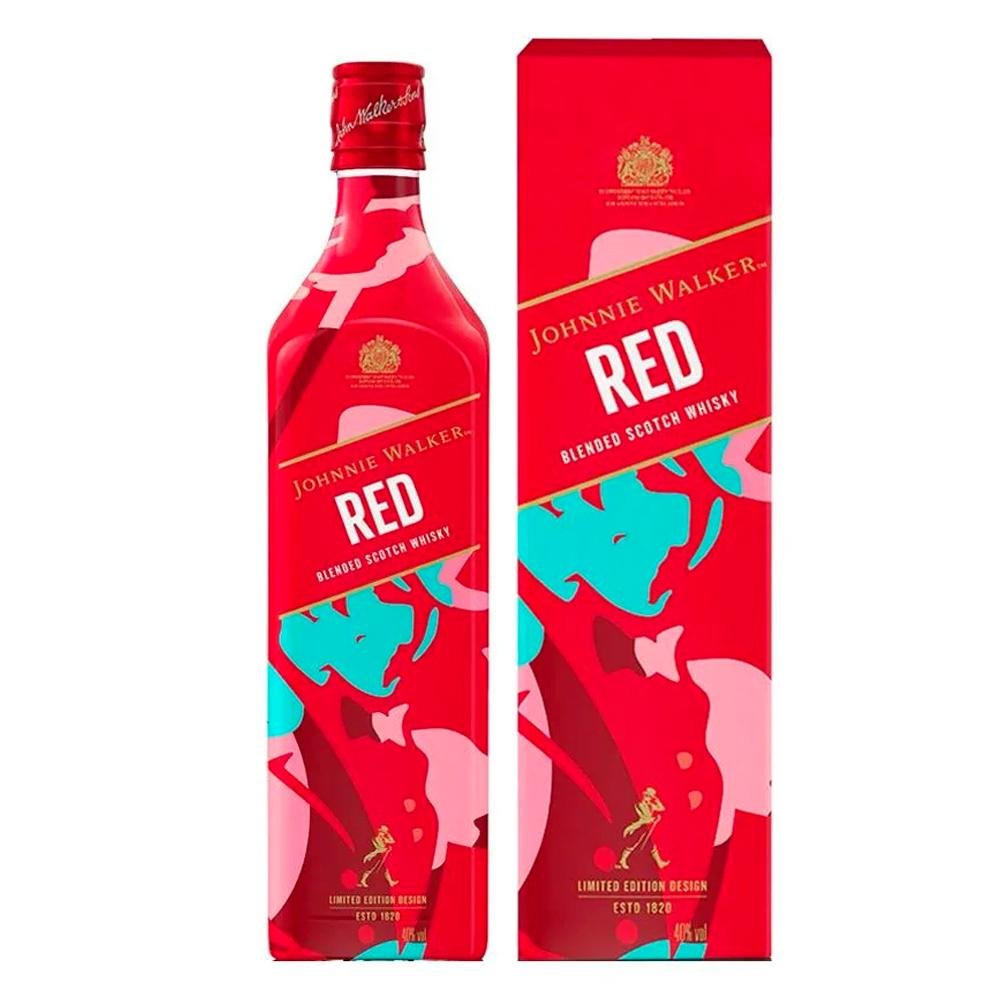 WHISKY JOHNNIE WALKER RED LABEL ICONS 1000ML | Clube Extra