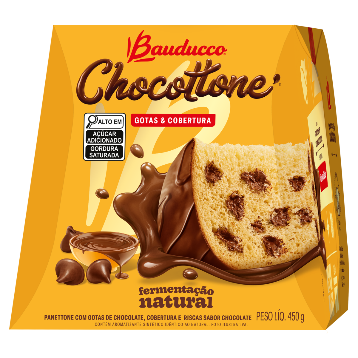 Chocottone Com Gotas De Chocolate Bauducco Caixa 450g Clube Extra