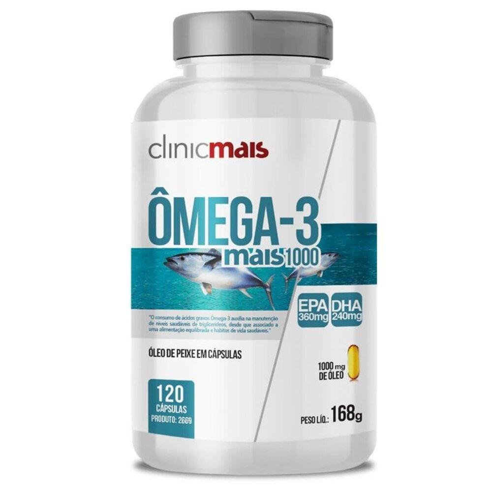  mega 3 Mais 1000mg Clinic Mais 120 C psulas Clube Extra