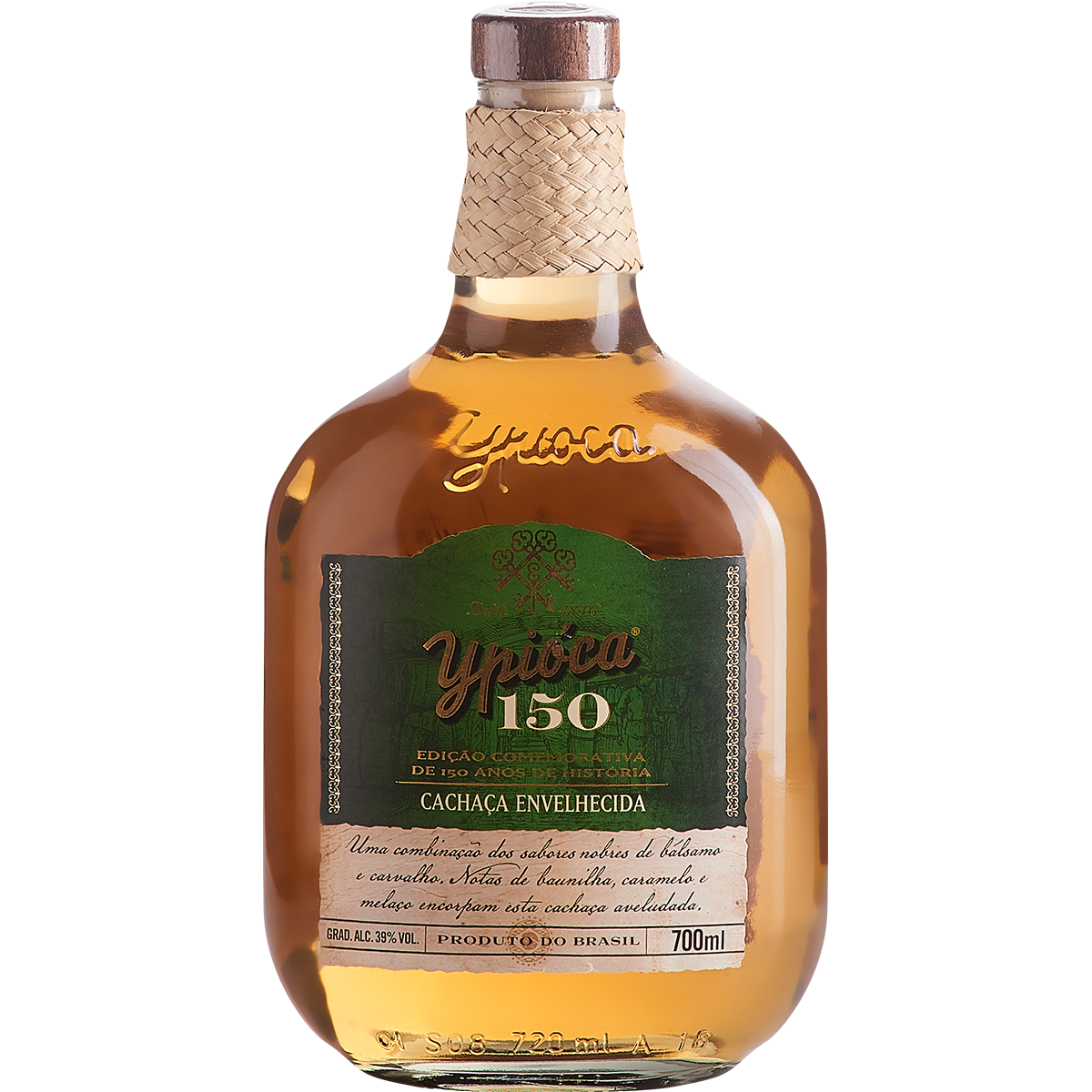 Cachaça Envelhecida YPIÓCA 150 Garrafa 700ml | Clube Extra