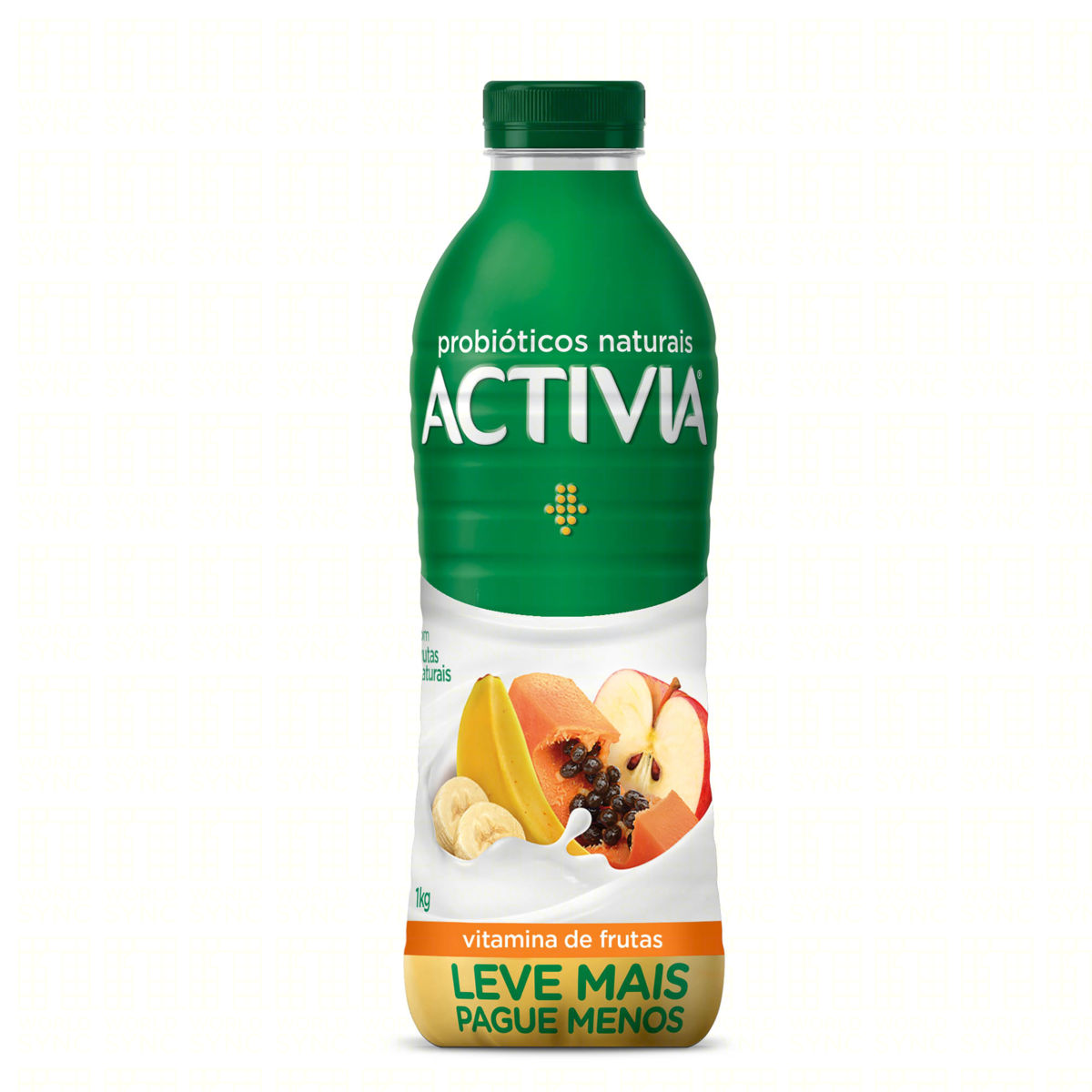 Leite Fermentado Parcialmente Desnatado Vitamina de Frutas Activia ...