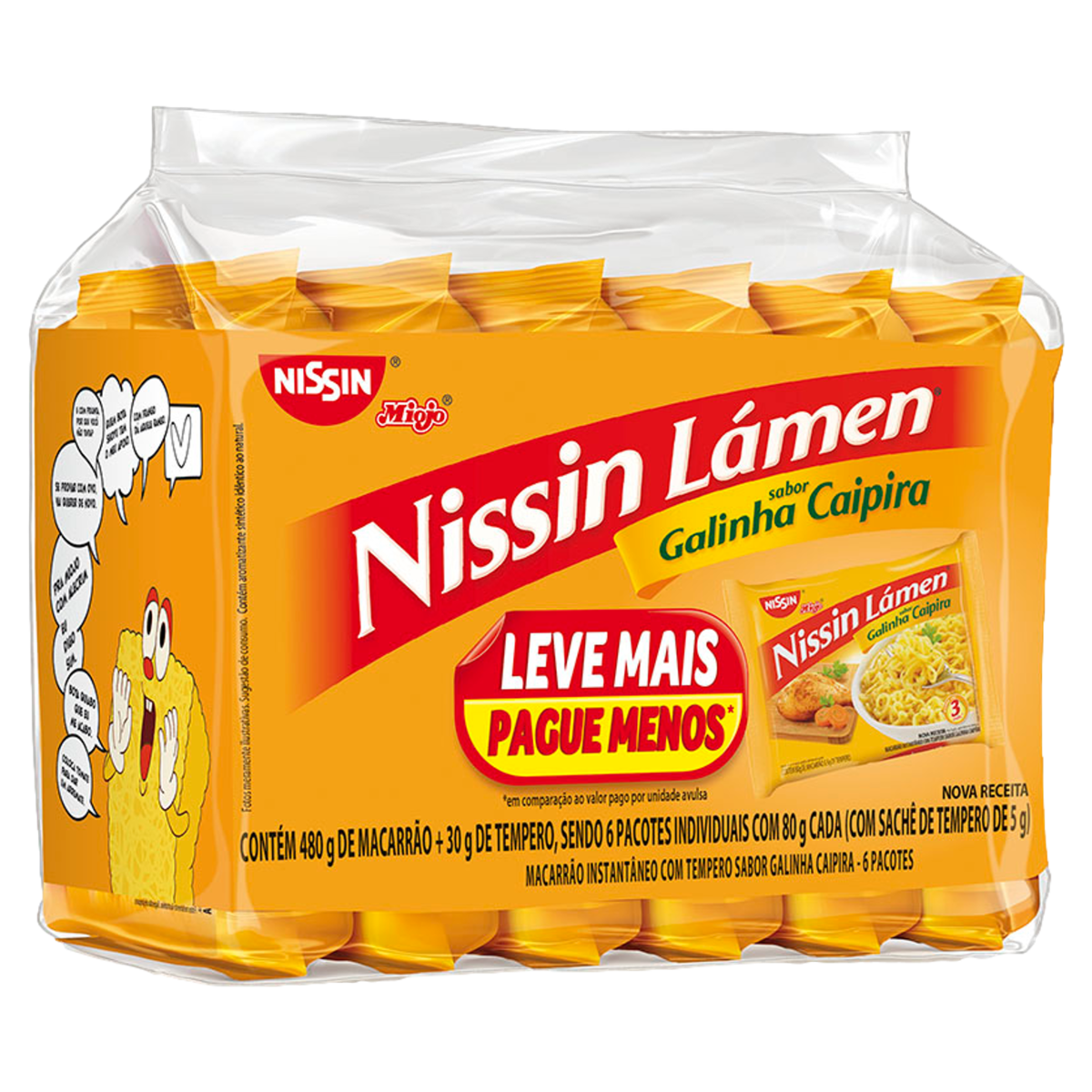 Pack Macarrão Instantâneo Lámen Galinha Caipira Nissin Miojo Pacote ... Pack Macarrão Instantâneo Lámen Galinha Caipira Nissin Miojo Pacote ...