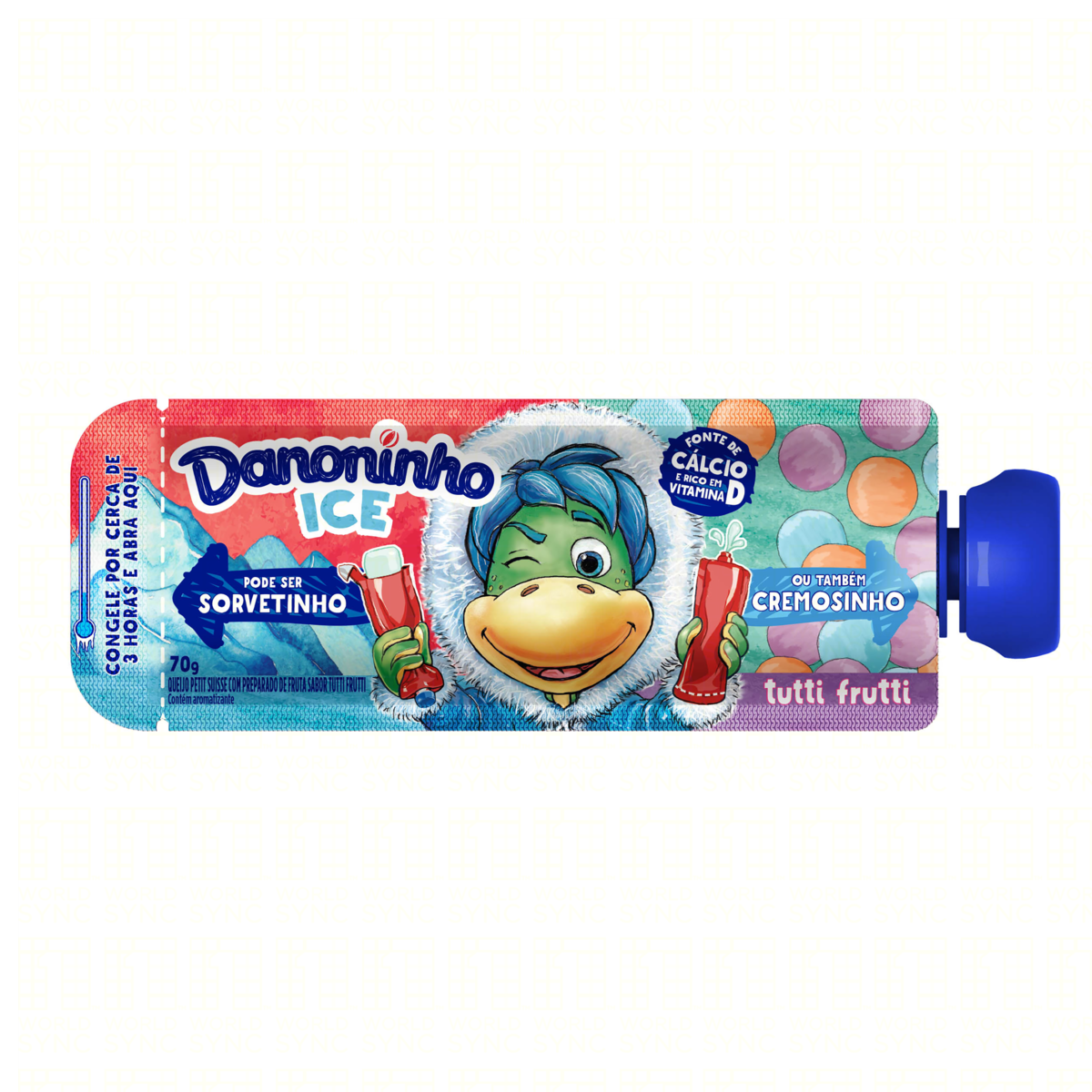 Danoninho Petit Suisse Para Levar Tutti-Frutti 70g | Clube Extra